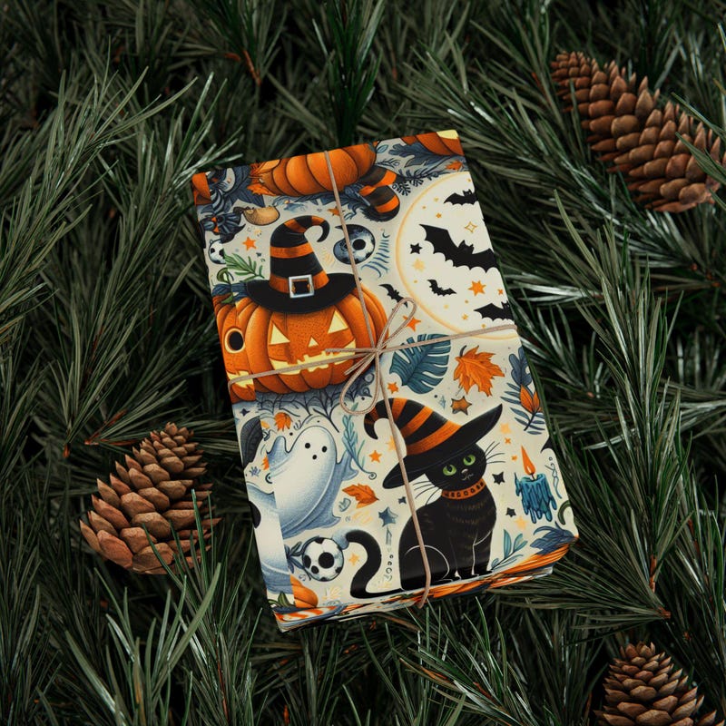 Spooky Wrapping Paper - Etsy