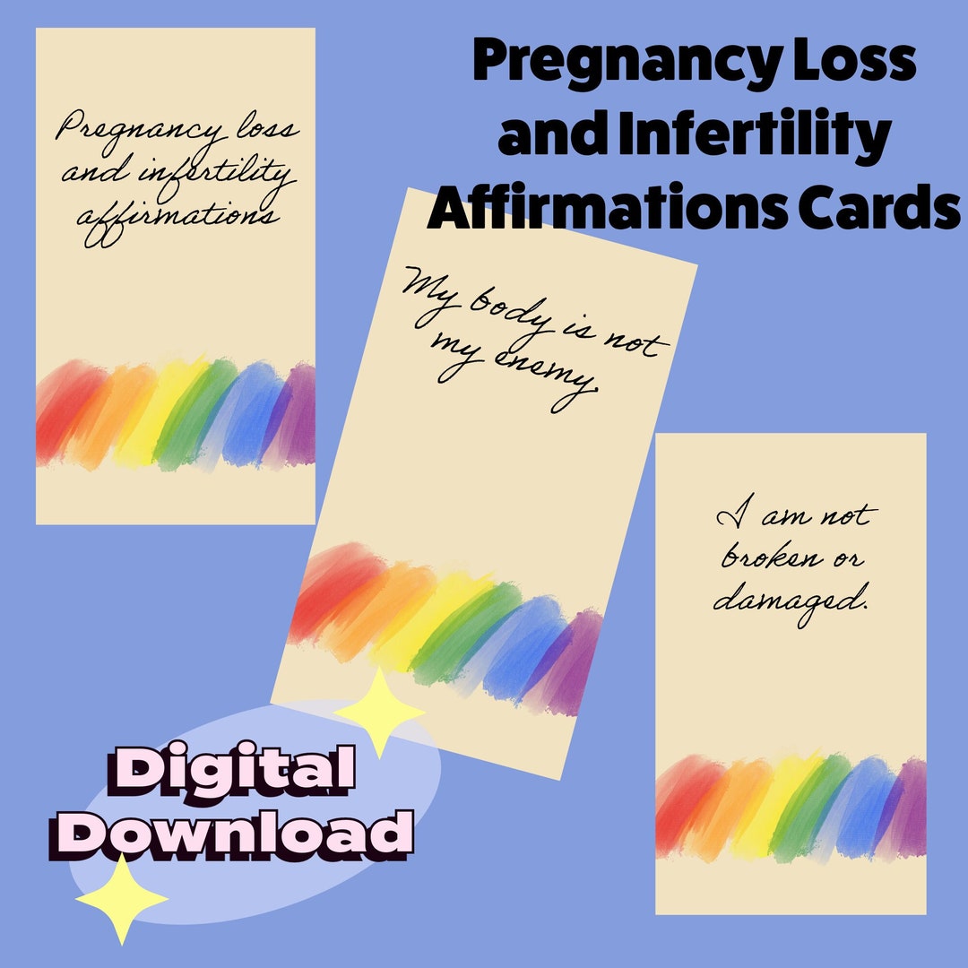 Pregnancy Loss and Infertility Affirmation Card- Digital - Etsy