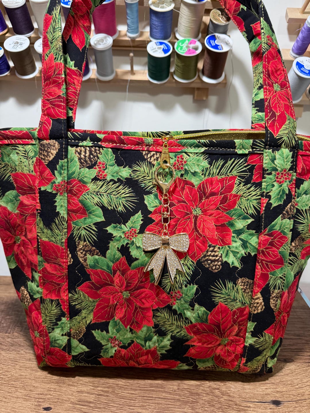 Poinsettia Passion Purse - Etsy