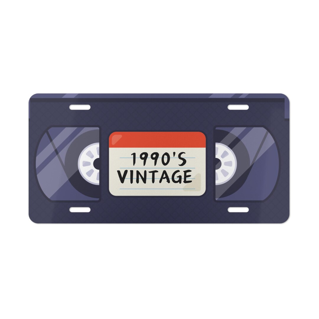 90's Video Tape License Plate, Millennial Gift, Raised in the 90s ...