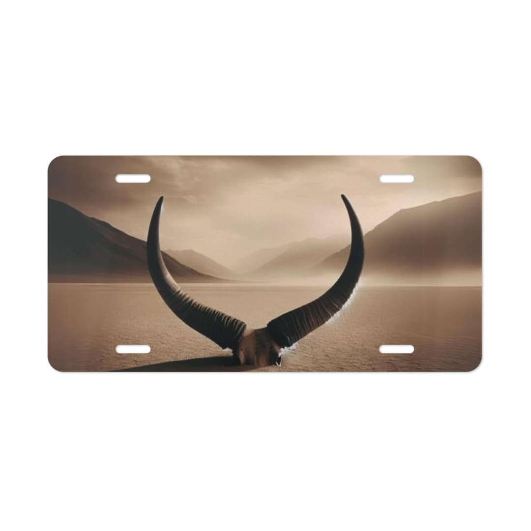 Longhorn Western License Plate, Guys Car Accessory, Long Horn Decor ...