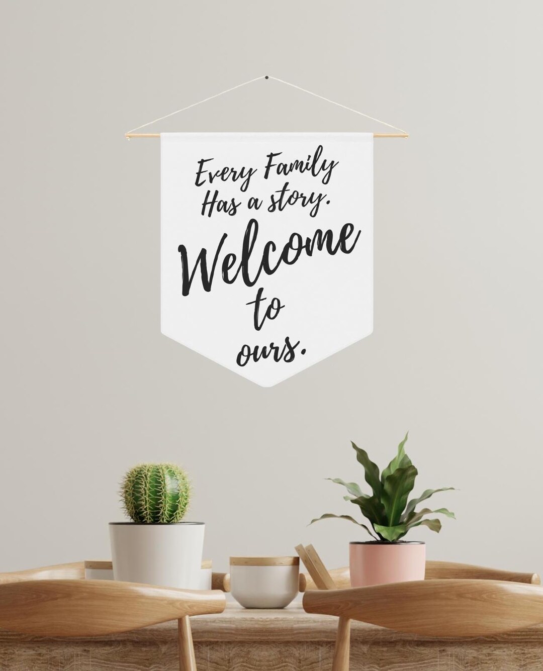 Welcome to Our Family Sign, Wall Decor, House Wall Art, Minimalist Home ...