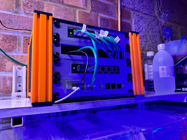 3D Printed Desktop Switch Rack - Etsy