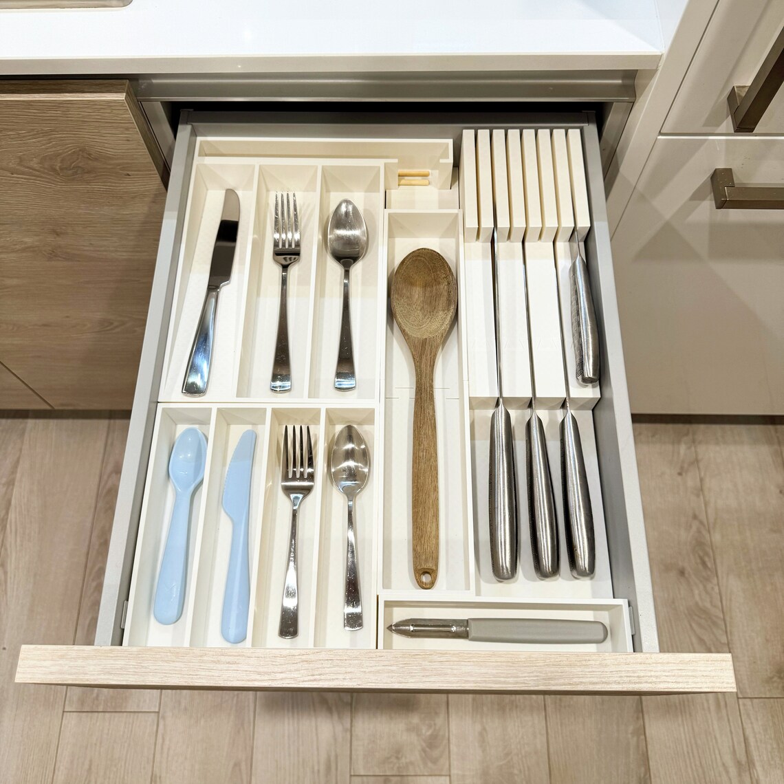 Custom Kitchen Drawer Organizer: Personalized, Washable, Tailored Fit ...