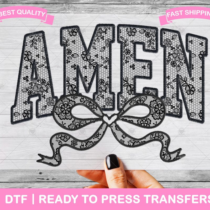 White Lace Bow Iron On - Etsy