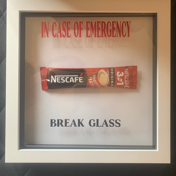 In Case of Emergency Break Glass Coffee - Etsy