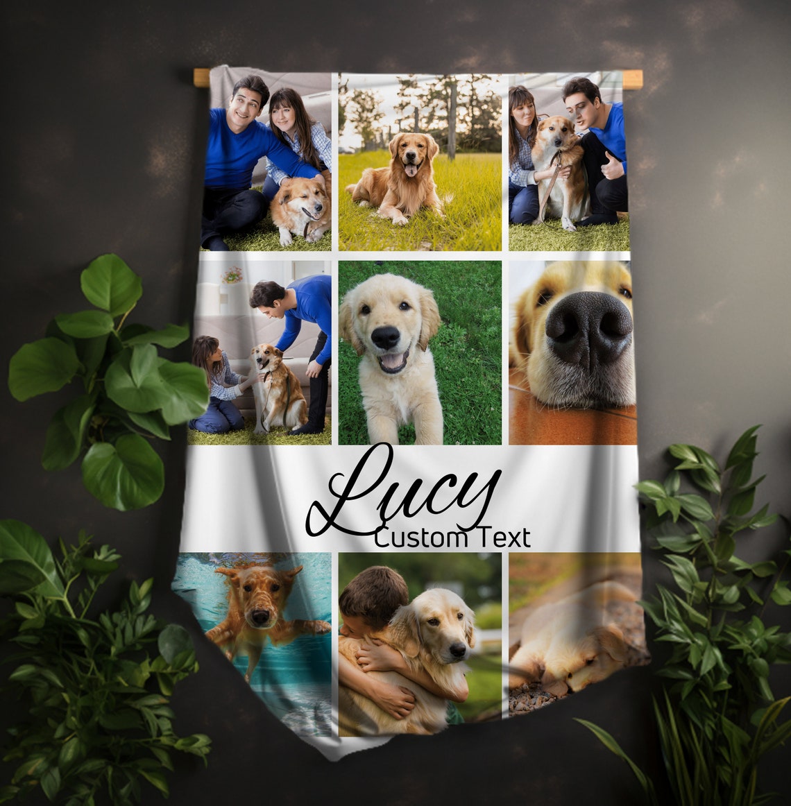 Custom Photo Blanket Personalized Picture Blanket for Mom Photo Collage ...