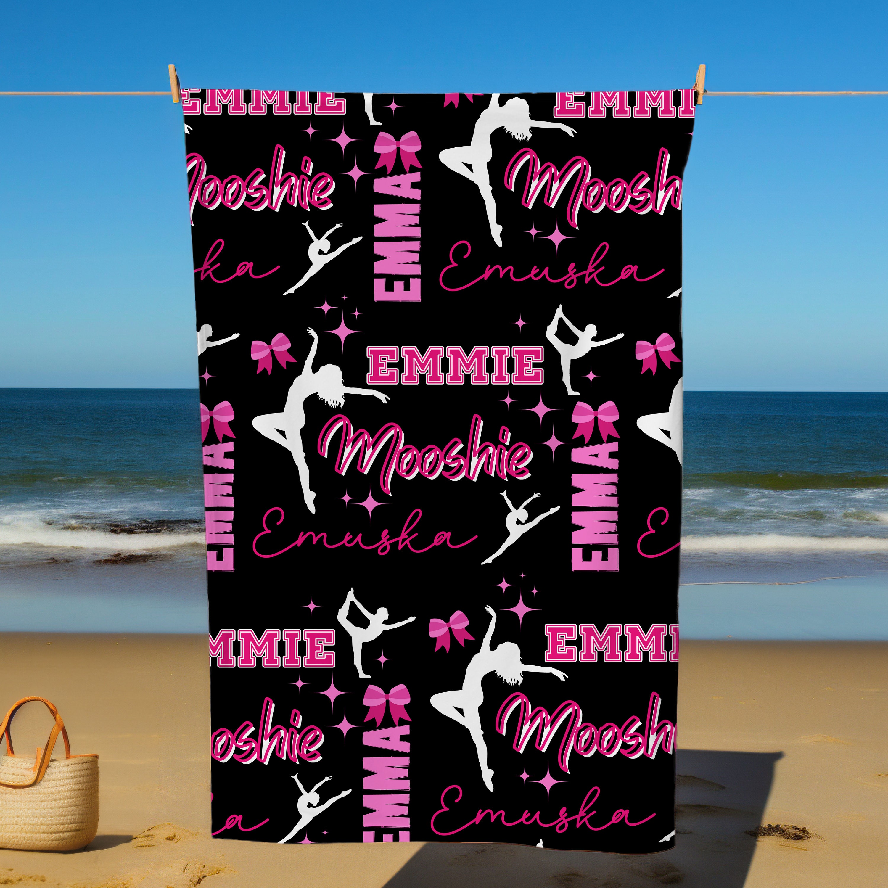Custom Dance Beach Towel Gift for Dancer Gift for Dance Teacher Dance ...