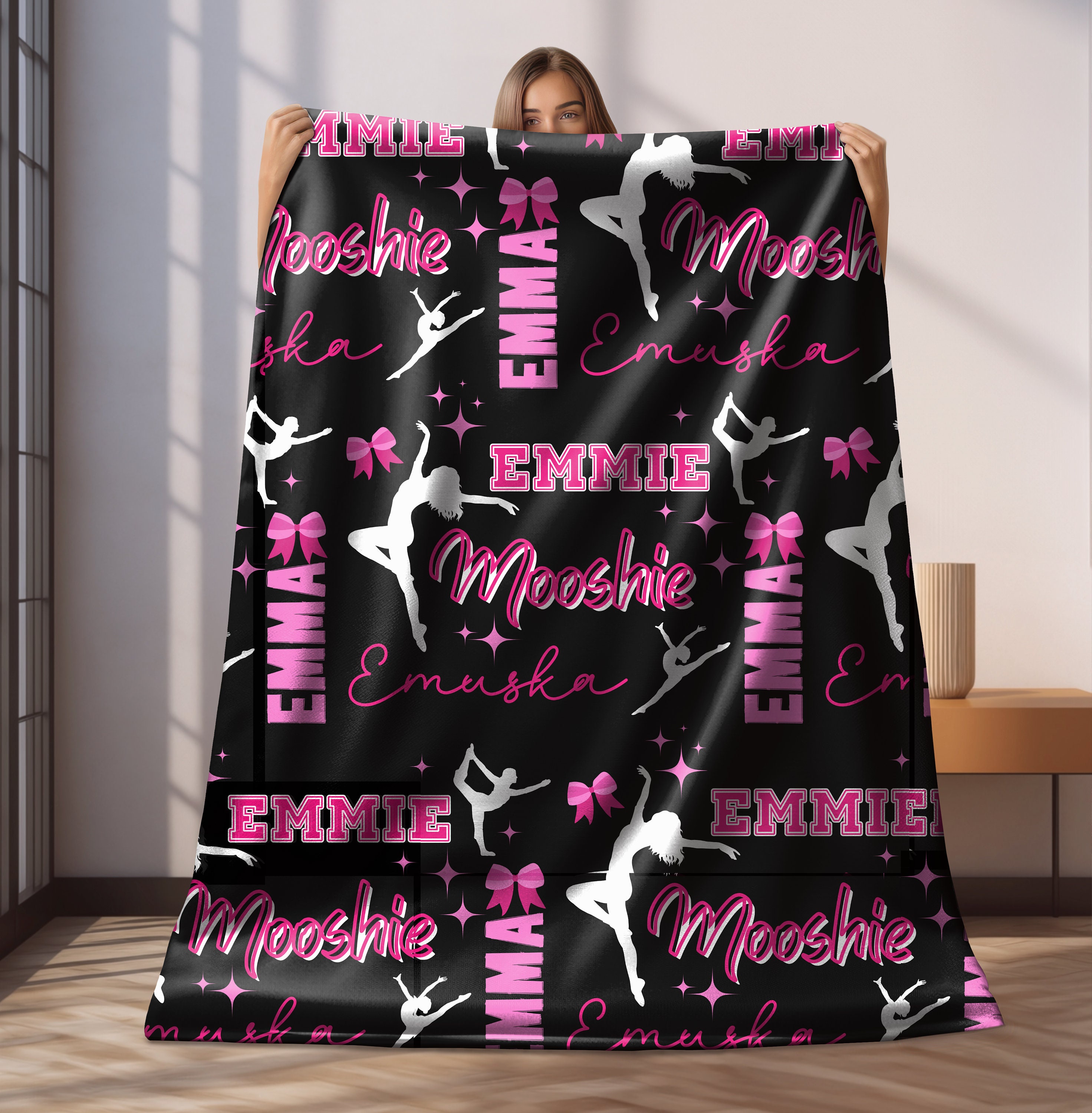 Dance Blanket Personalized Dance Gift for Girls Custom Gift for Dancer ...