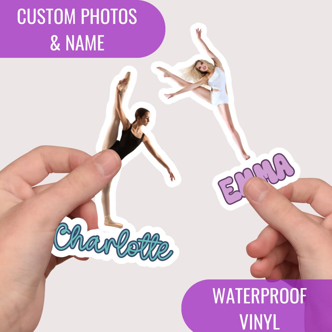 Custom Photo Sticker Waterproof Vinyl Decal Photo and Name for Water ...