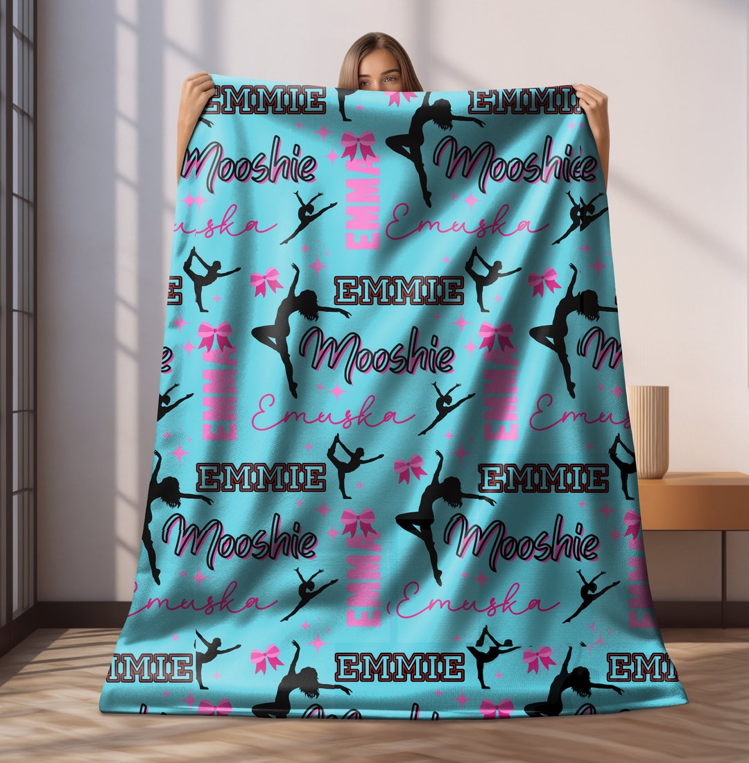 Dance Blanket Personalized Dance Gift for Girls Custom Gift for Dancer ...
