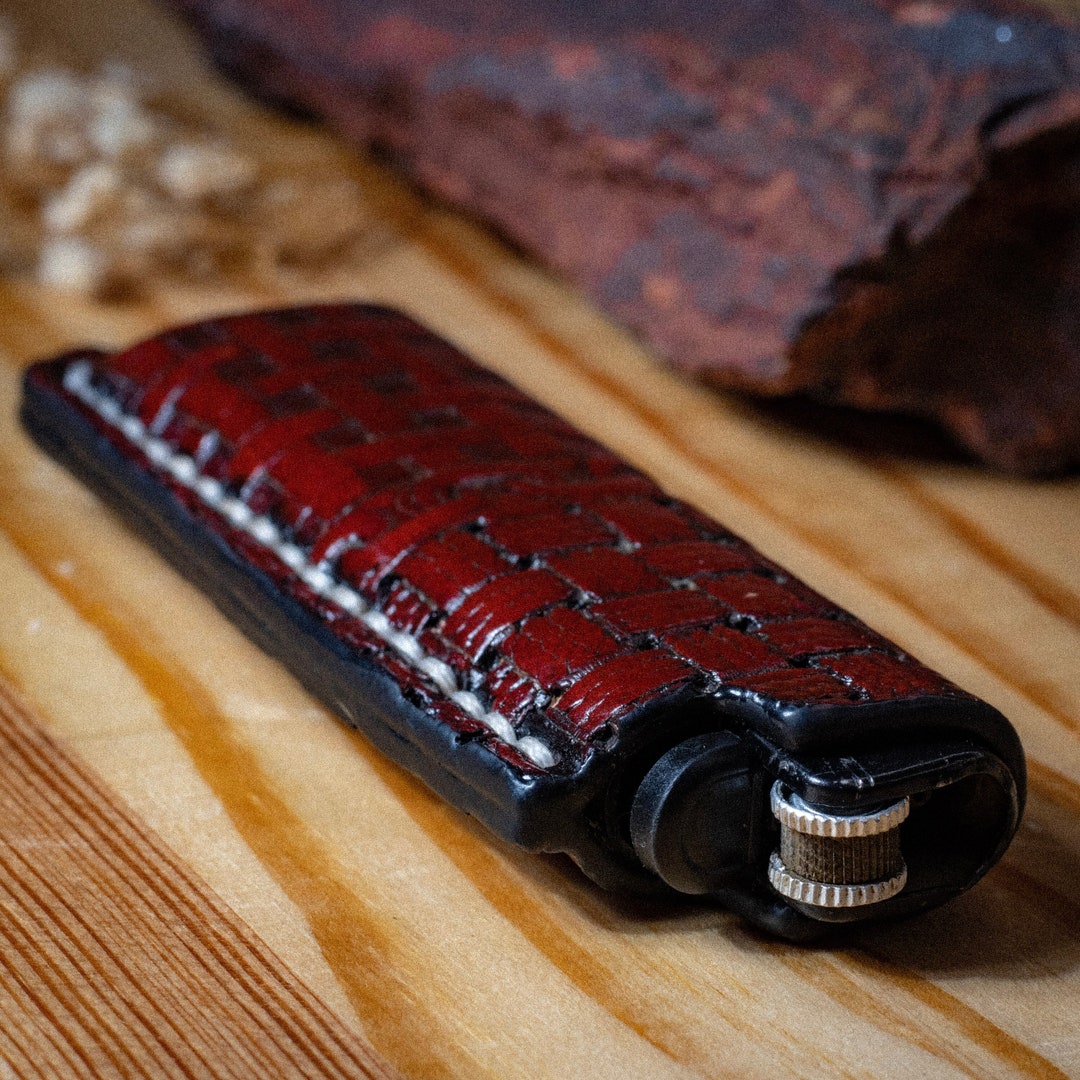 Leather Cricket Lighter Case. Cover for Lighter. Handmade. - Etsy