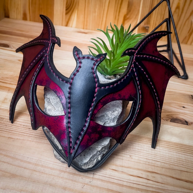 Leather Bat Face Mask, Cosplay - Etsy
