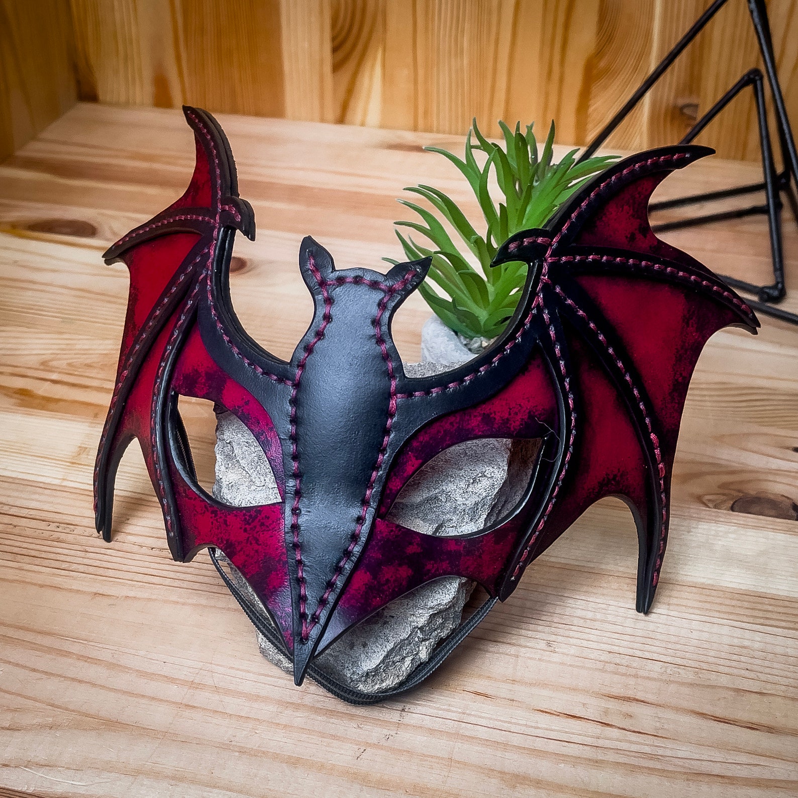 Leather Bat Face Mask, Cosplay - Etsy