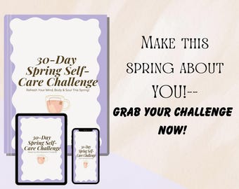 30 Day Self-care Challenge Printable Journal – Daily Wellness Tracker ...
