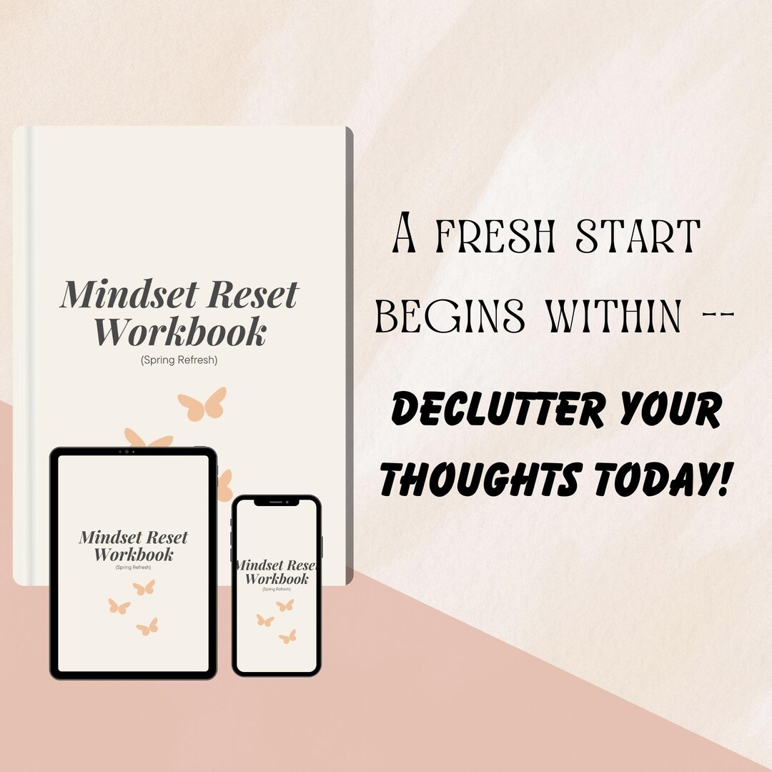 Mental Decluttering Journal Printable Workbook for Self-reflection ...