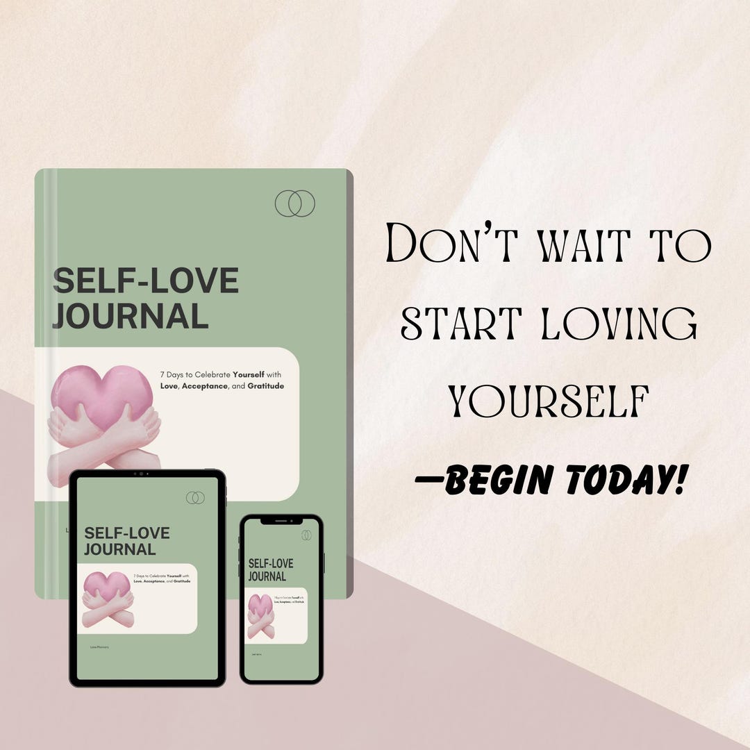 7-day Self-love Journal Printable Digital Guided Prompts Affirmations ...