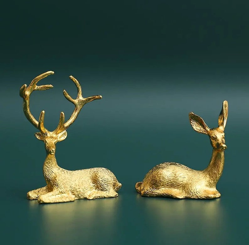 Cool Statue Deer, Table Decor, Sculpture for Luxury Home Decoration ...