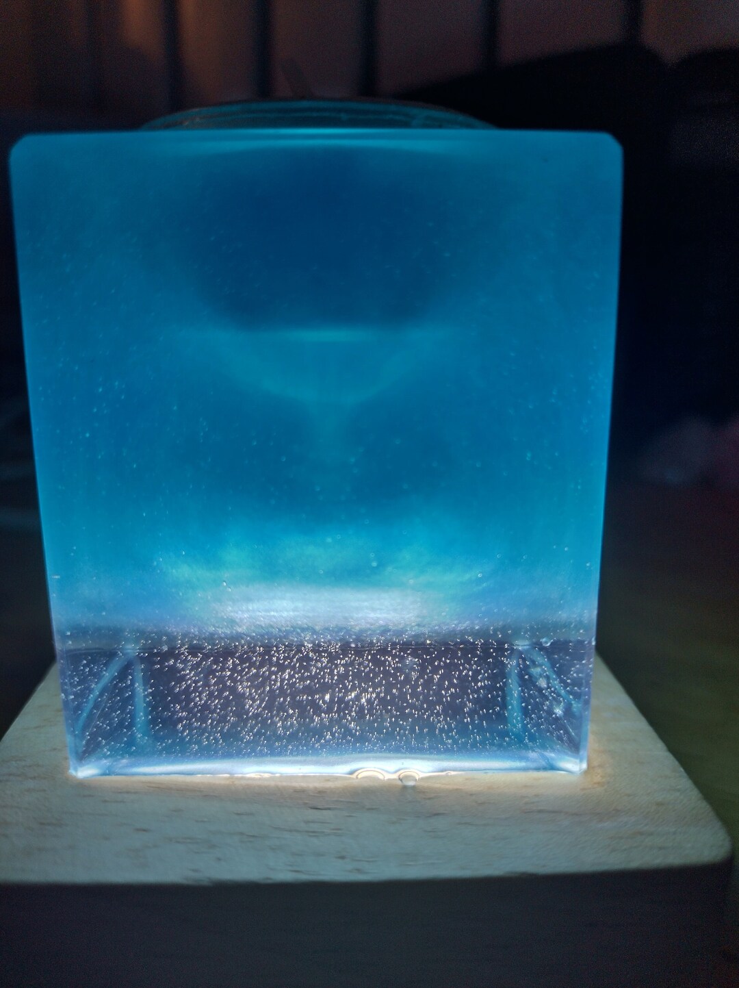 Resin Tea Light Holder Blue - Etsy