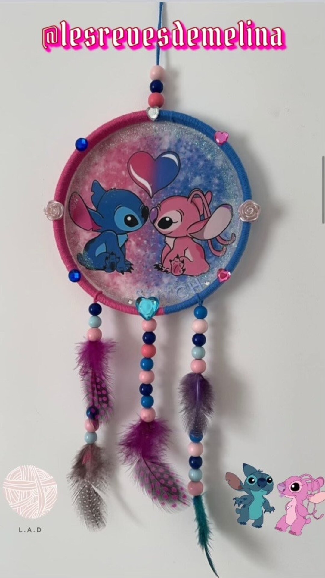 Stitch And Angel Dream Catcher Etsy
