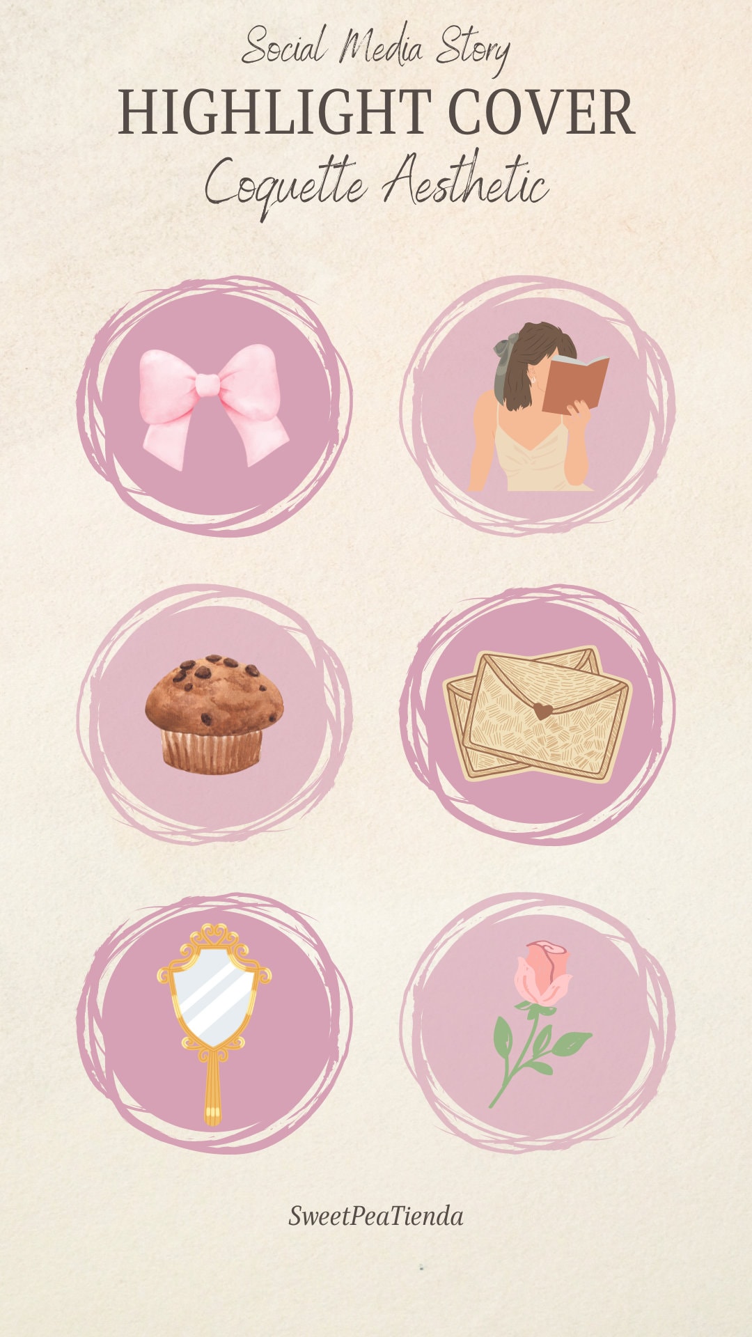 Coquette Aesthetic Instagram Story Highlight Covers - Etsy