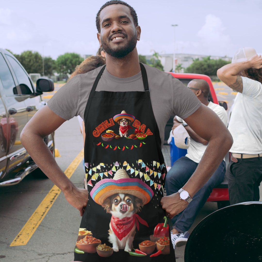 Chihuahua Fiesta and Chili Day Apron - Fun and Festive Kitchenwear - Etsy