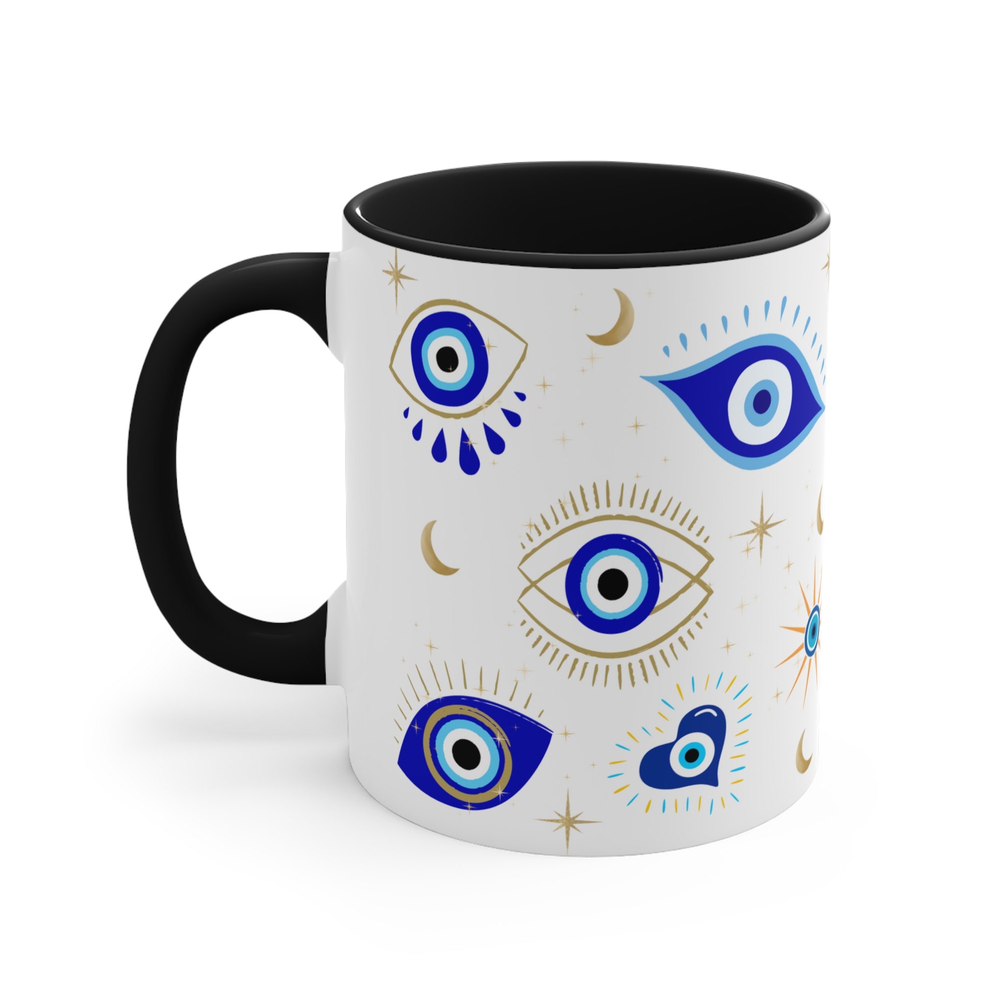Blue Evil Eye Mug 11 Oz Spiritual Gifts Evil Eye Coffee Mug Tea Mug ...