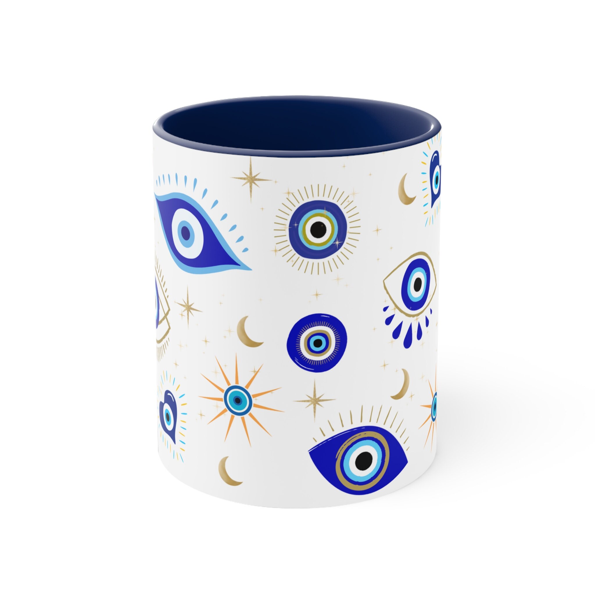 Blue Evil Eye Mug 11 Oz Spiritual Gifts Evil Eye Coffee Mug Tea Mug ...
