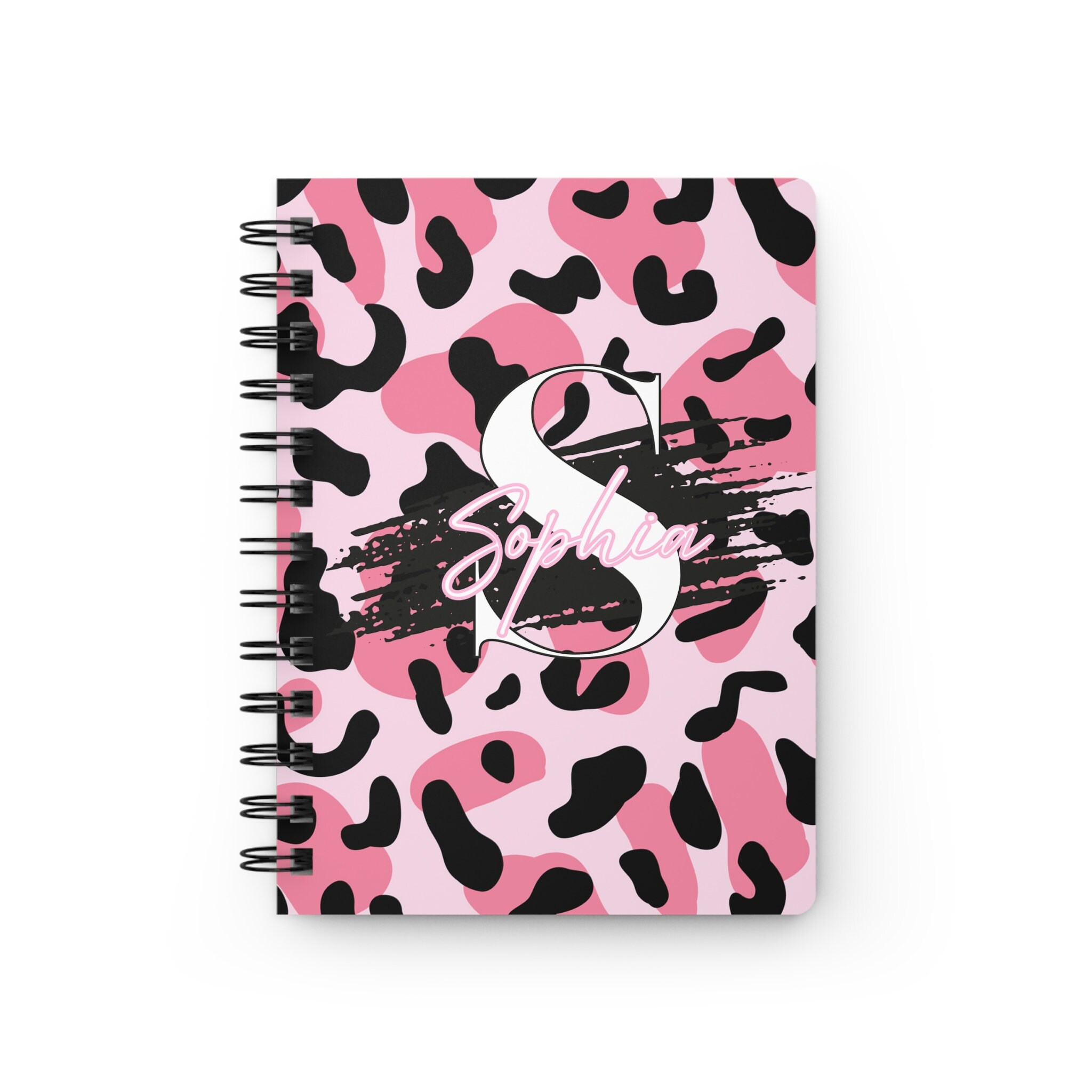 Customizable Cheetah Notebook Coil Notebook for Cheetah Lovers 5x7 ...