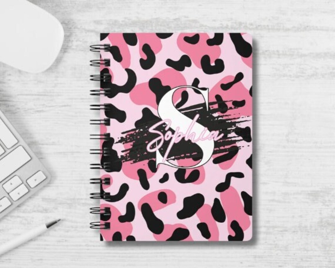 Customizable Cheetah Notebook Coil Notebook for Cheetah Lovers 5x7 ...