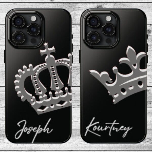King Queen Phone Case - Etsy