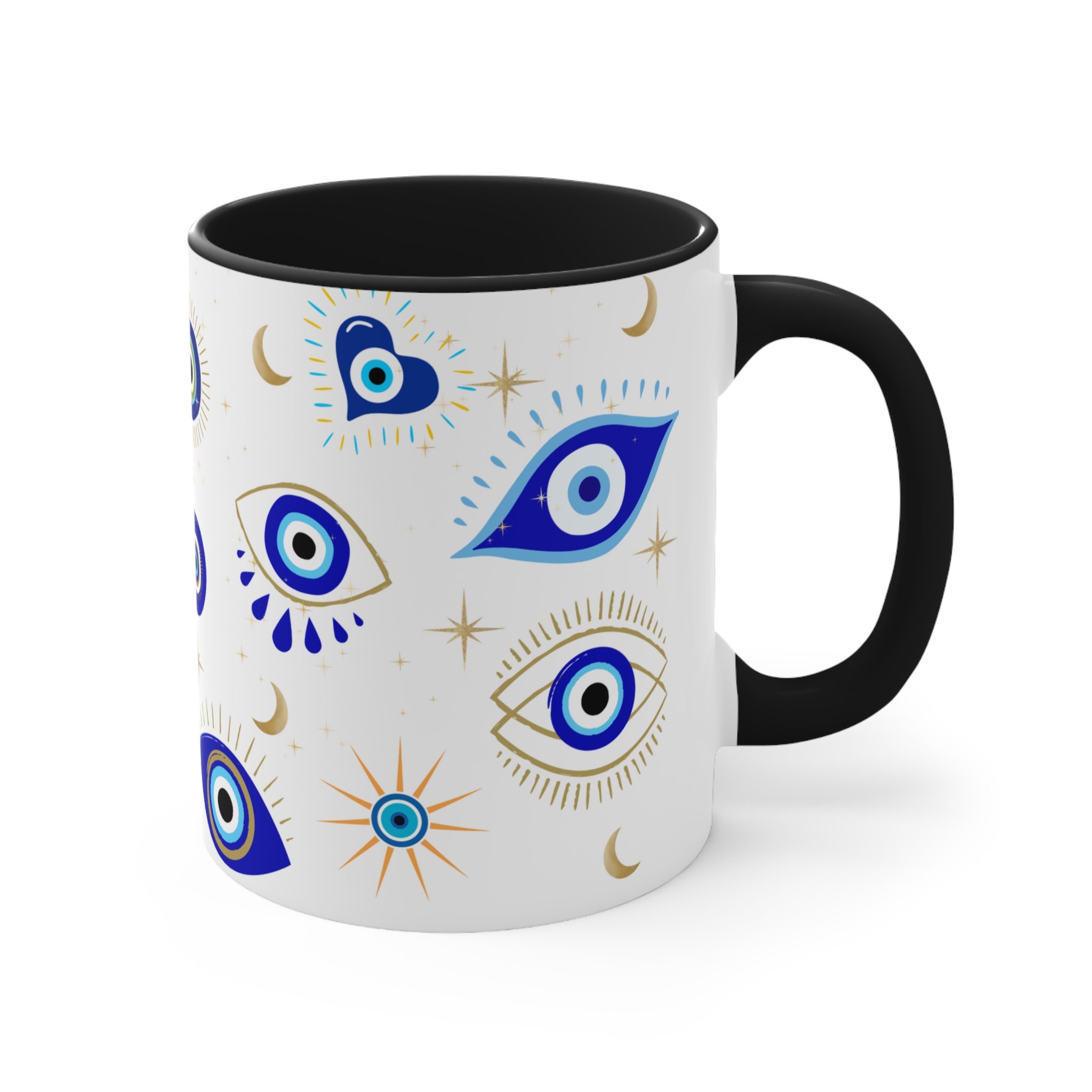 Blue Evil Eye Mug 11 Oz Spiritual Gifts Evil Eye Coffee Mug Tea Mug ...