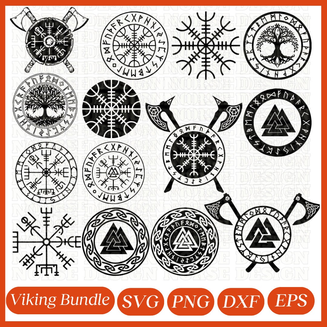 Vegvisir Svg, Viking Compass Svg, Viking Symbol Svg Png Files, Viking ...