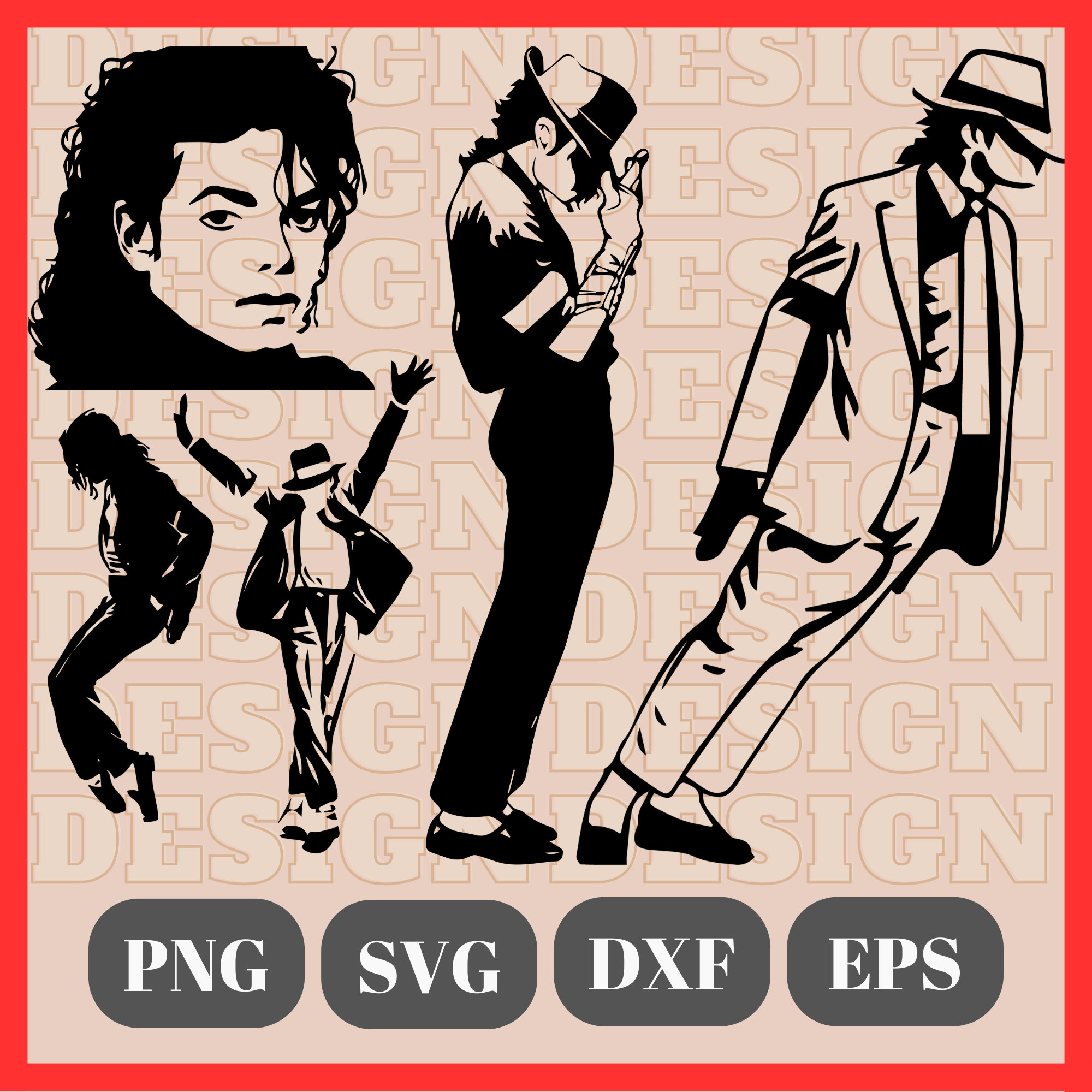 Michael Jackson Svg Bundle, Michael Jackson Png Clipart, King of the ...