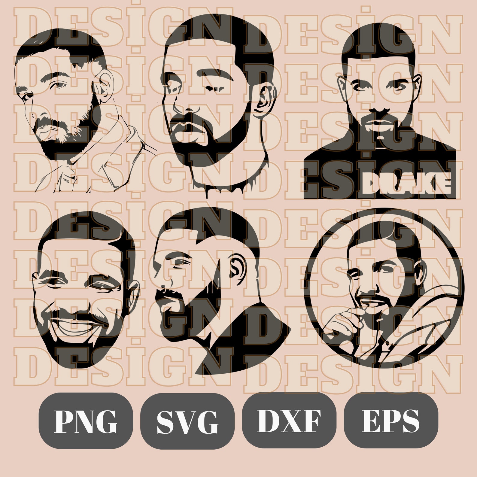 Drake Svg, Drake Svg Bundle, Rapper Svg, Cricut for Svg, Silhouette ...