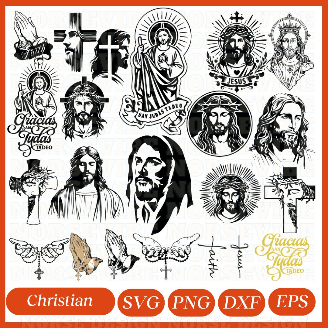 Christian Svg, Saint Judas Thaddeus Svg, San Judas Silhouette, Prayer ...