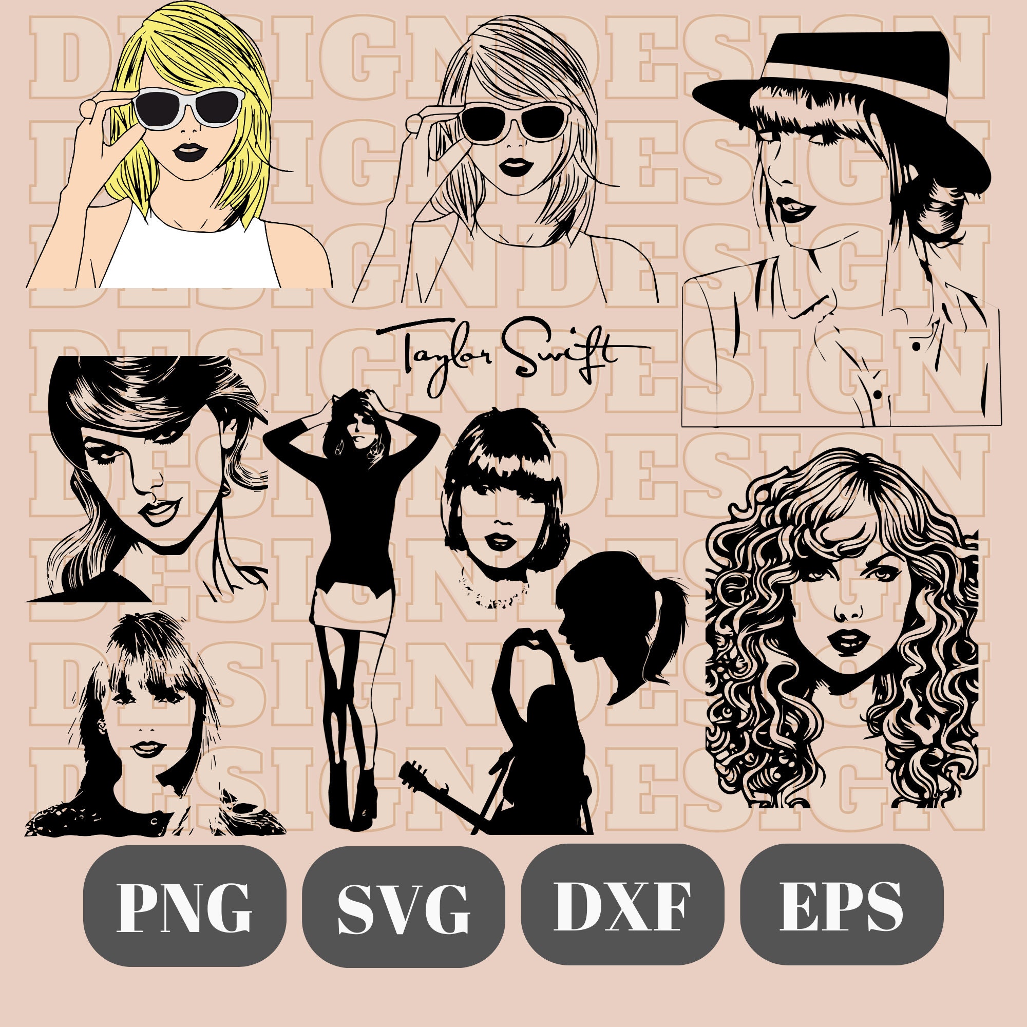 Taylor Swift SVG, Swift Silhouette, Taylor Swift Png, Svg for Cricut ...