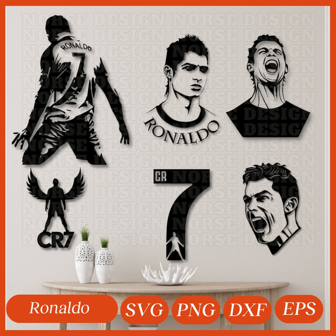 Ronaldo Svg for Cricut, Ronaldo Goat Svg, Ronaldo Png, Football Svg ...