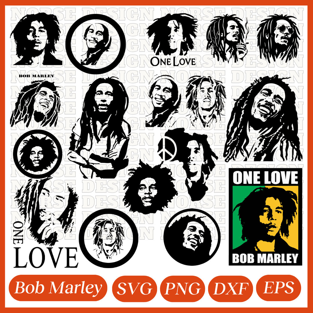 Bob Marley SVG, Bob Marley Png, Bob Marley Vector, Bob Marley ...