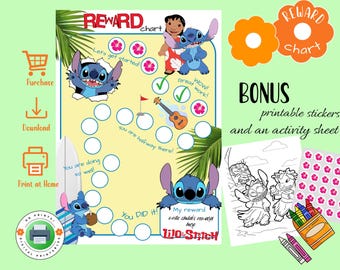 PDF Reward Chart| Tangled Reward Chart | Sticker Chart | Rapunzel Potty ...