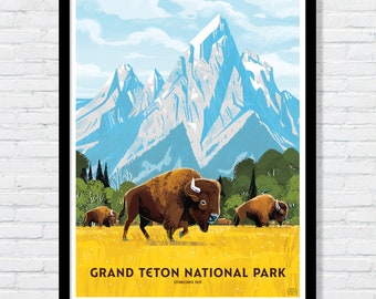 Grand Canyon National Park Poster Art - Hand Screenprinted Poster - Etsy