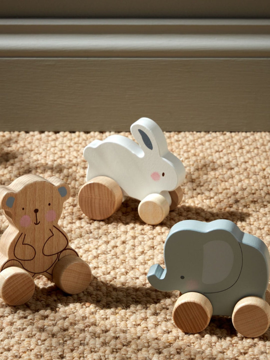 Wooden Bunny Push Toy - Etsy