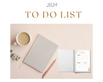 Minimal Daily Planner to Do List Printable, Simple Tasks List Template ...