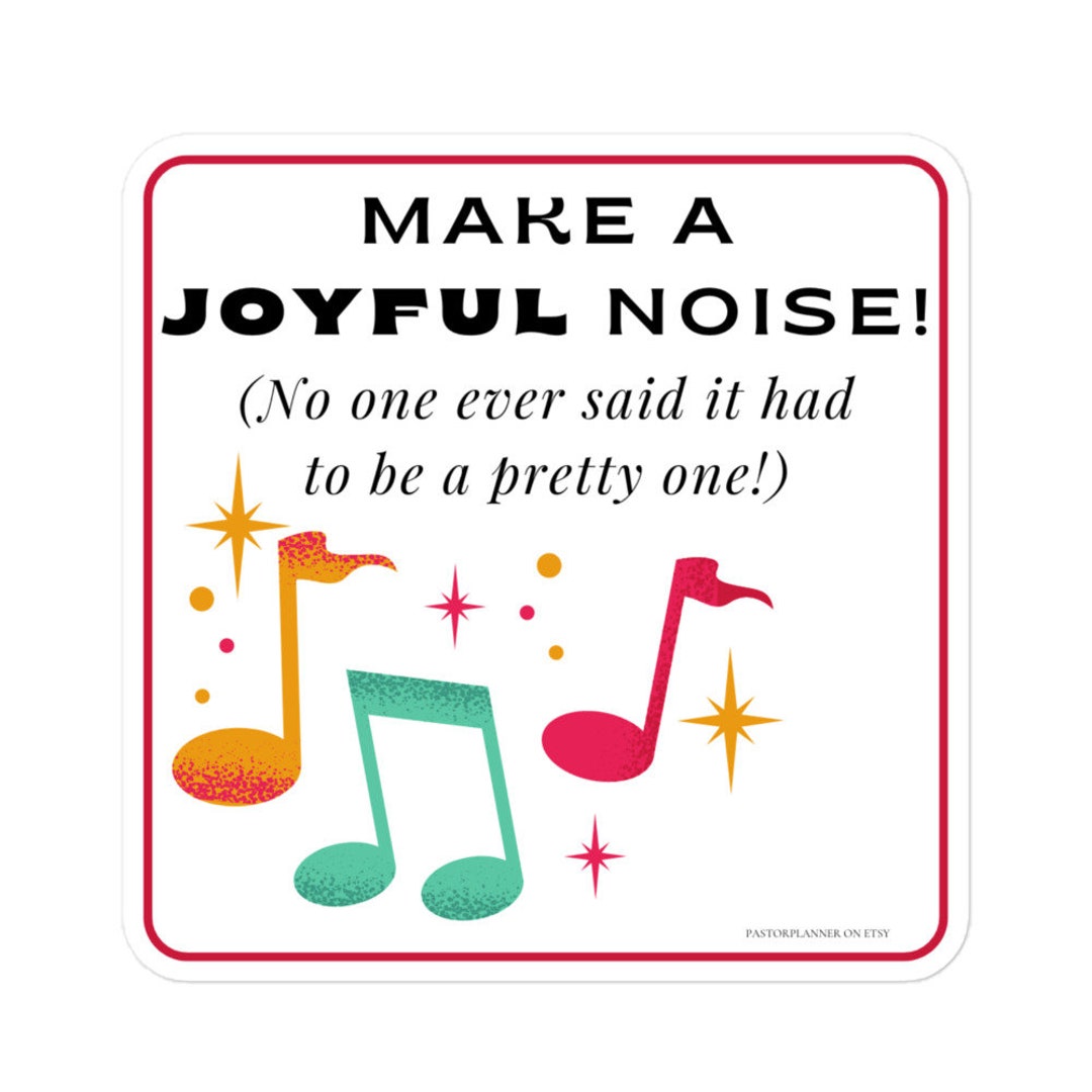 Make a Joyful Noise Sticker - Etsy