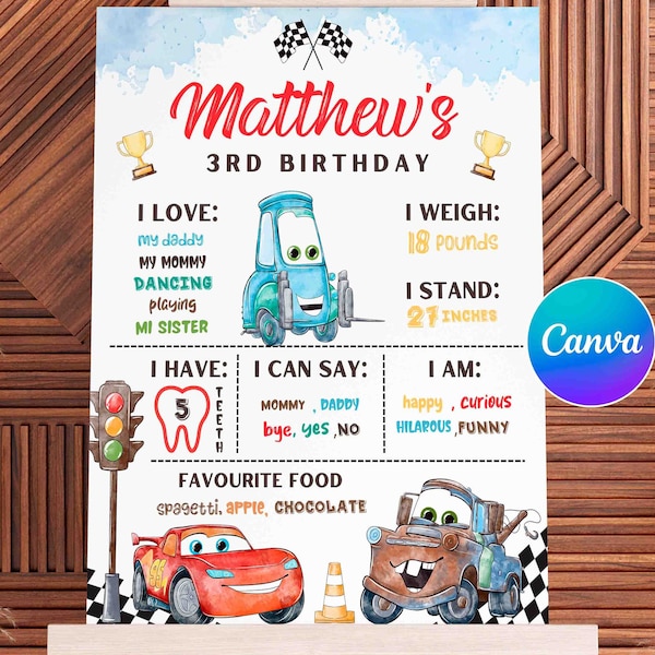 Racing Car Card Board - Etsy