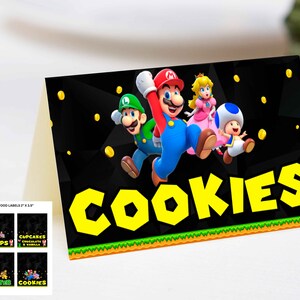 Super Mario Water Label, Chips Bag, Capri Sun, Pringles, Food Labels ...