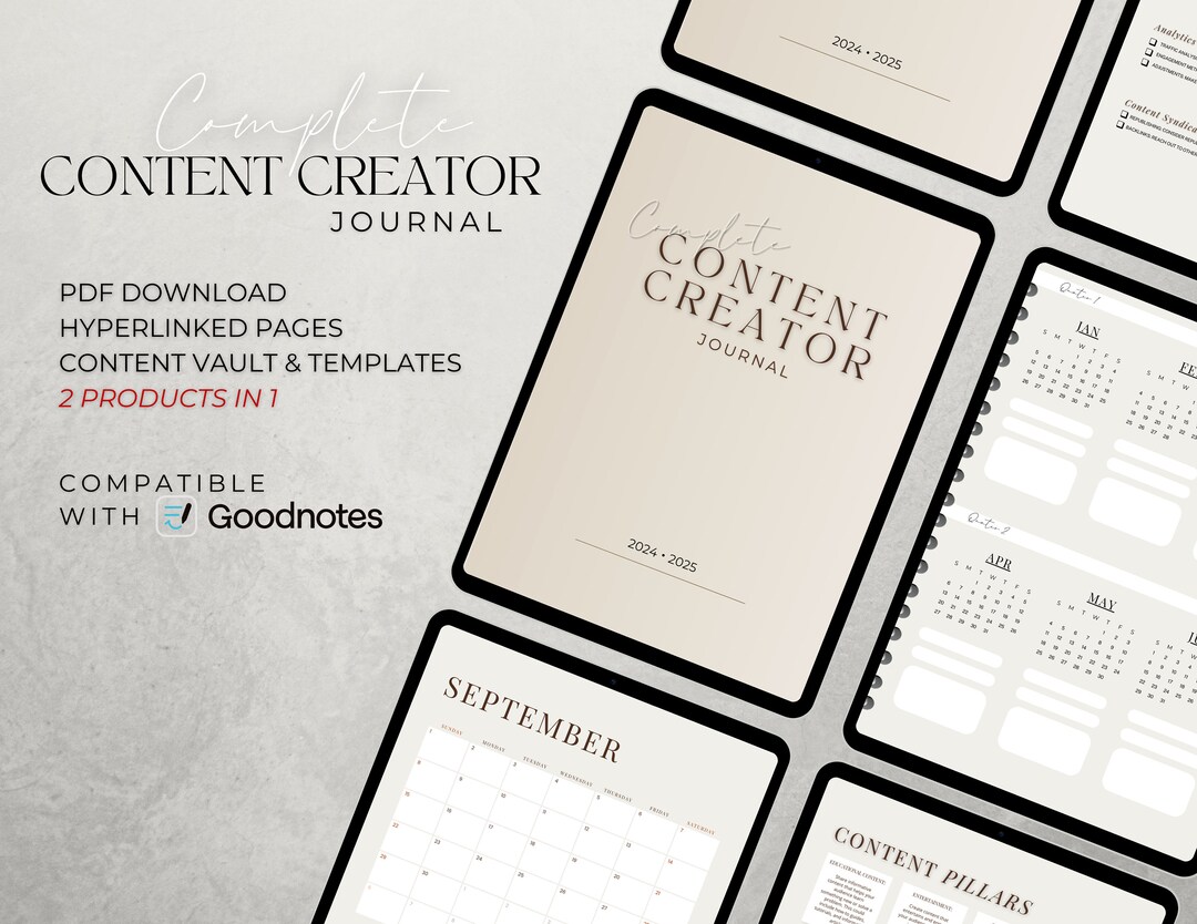 2024 Social Media Content Planner | Yearly & Monthly Content Planning ...