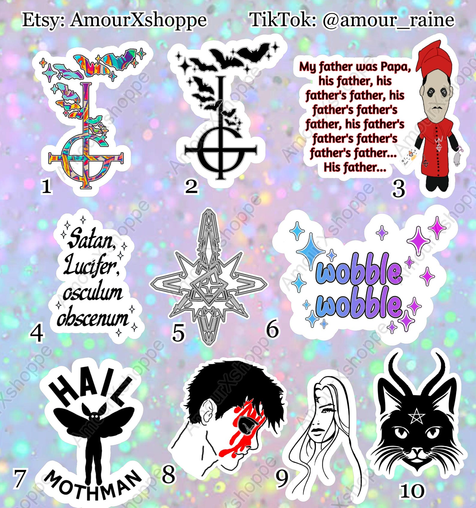 Ghost Band Theme Satanic Stickers - Etsy