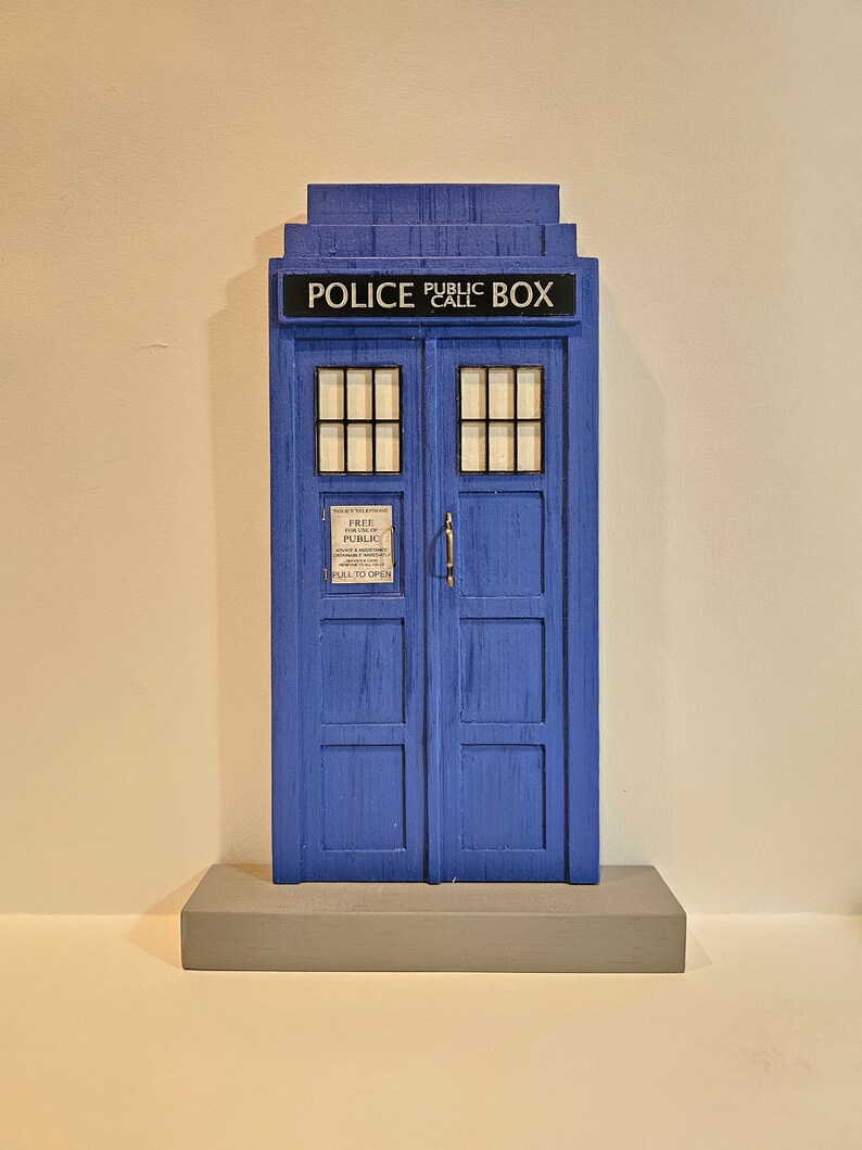 TARDIS, Doctor Who, Real Wood, Small Door, Miniature Door - Etsy UK