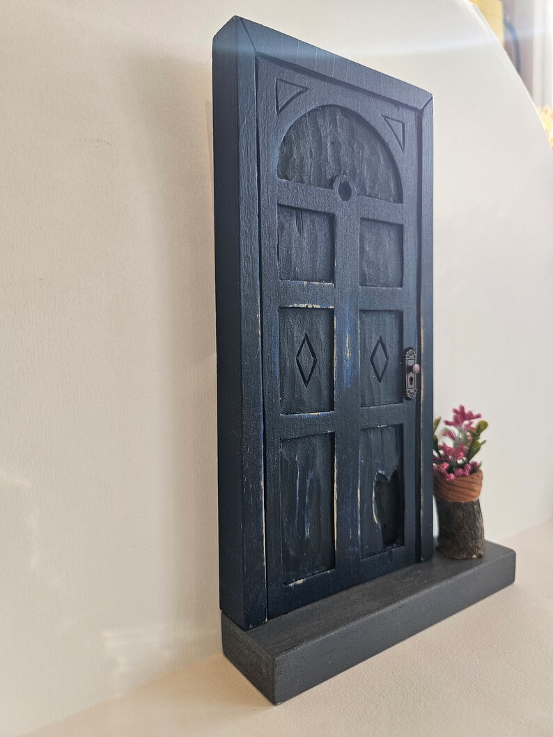 LUCARNE, Miniature Door, Solid Wood Door, Small Door, Fairy Door, Fairy ...